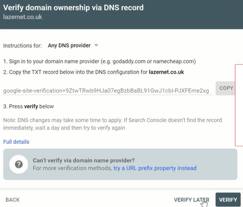 Setting Up Google Search Console Verification | connective3 Setting Up Google Search Console Verification | connective3